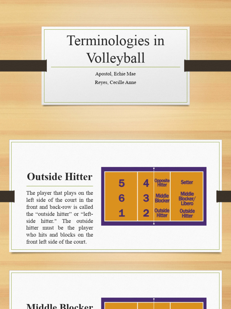 Volleyball Terminology Explained | PDF