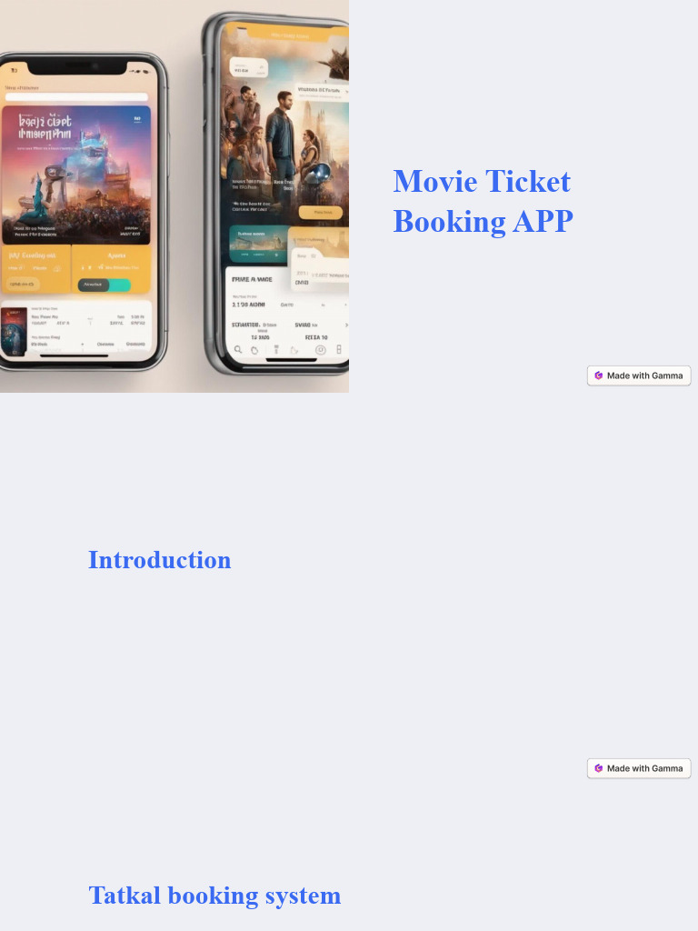 Movie Ticket Booking App Features | PDF | Games & Activities