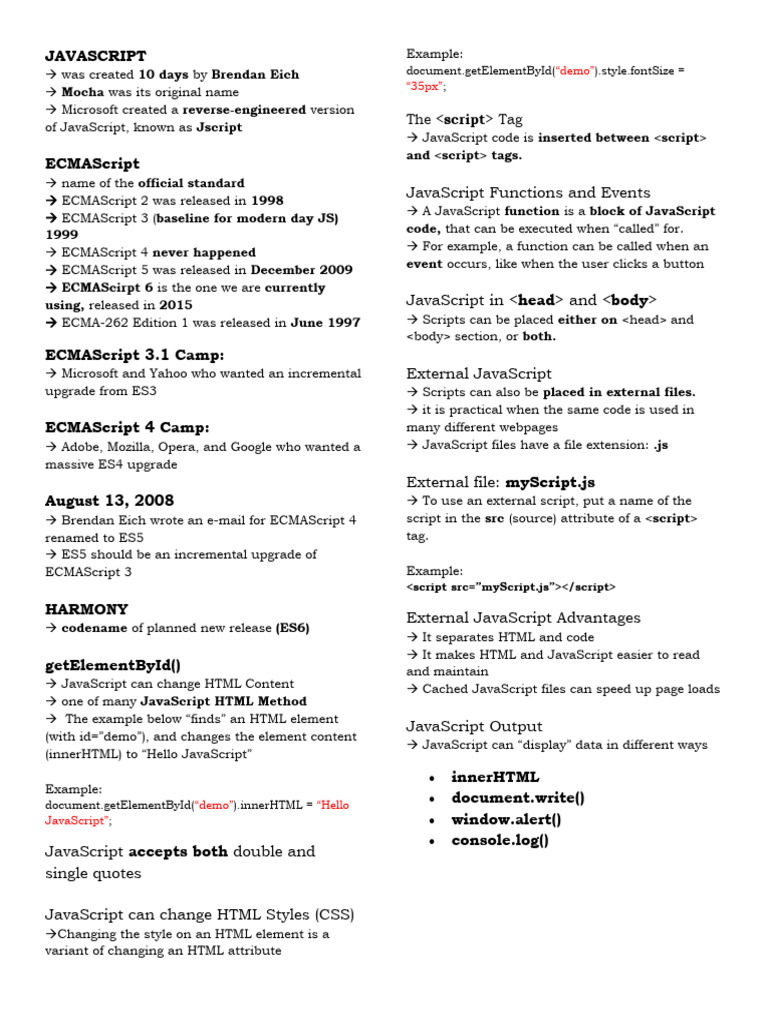 Ict Reviewer 3RD QTR | PDF | Parameter (Computer Programming) | Java Script