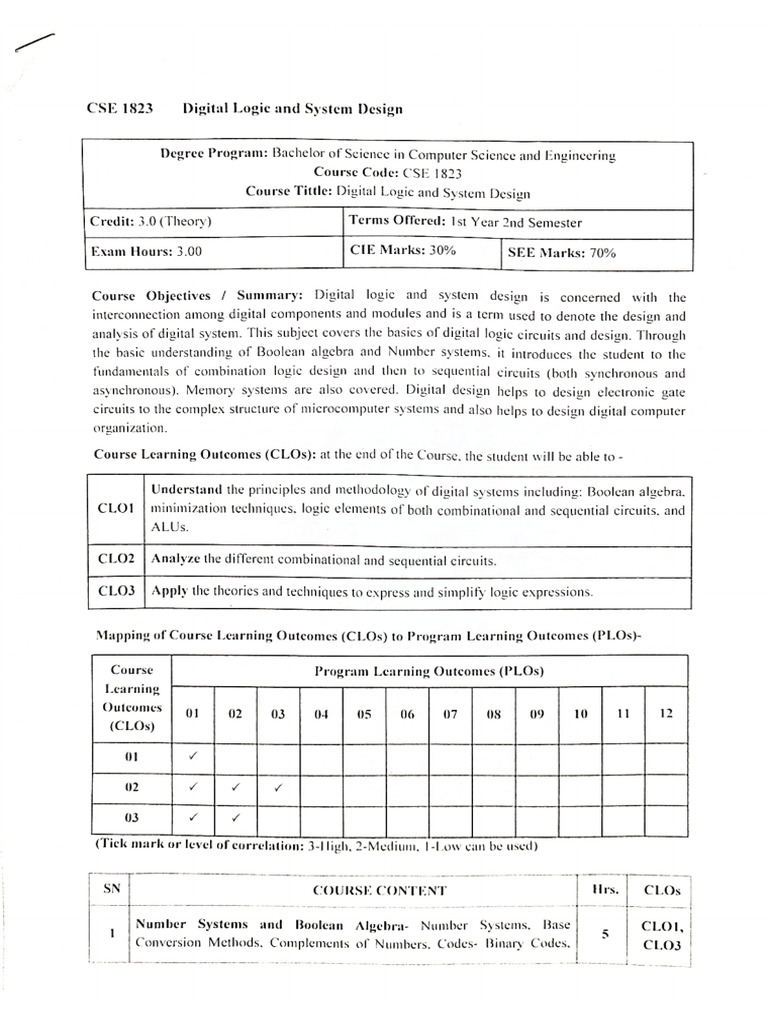Digital Logic System | PDF