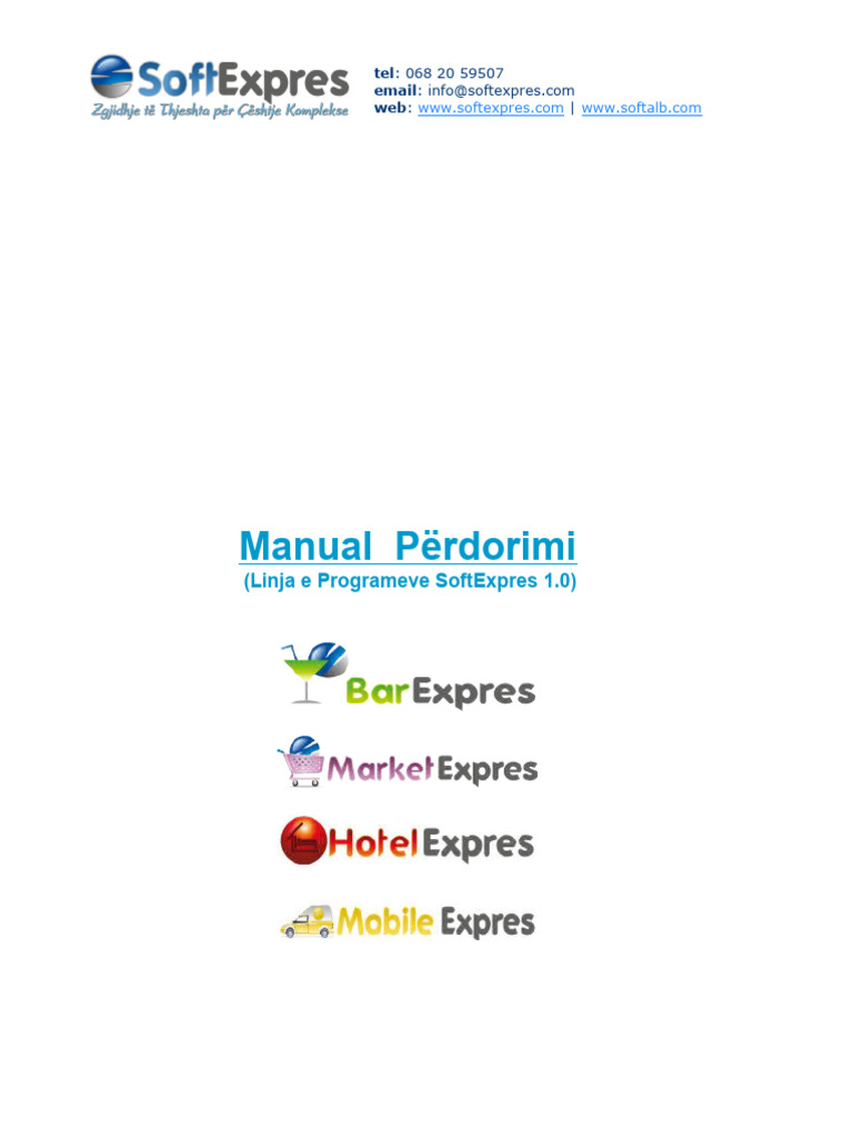 Manual Perdorimi - Linja e Programeve Softexpres | PDF