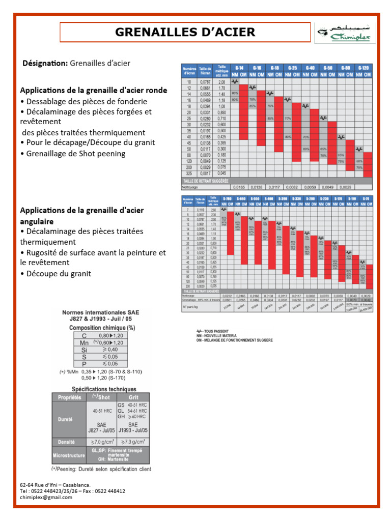 Applications de la grenaille d'acier | PDF