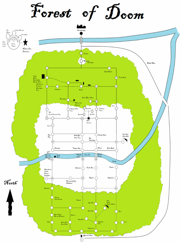 forest of doom map Eric Steele | PDF