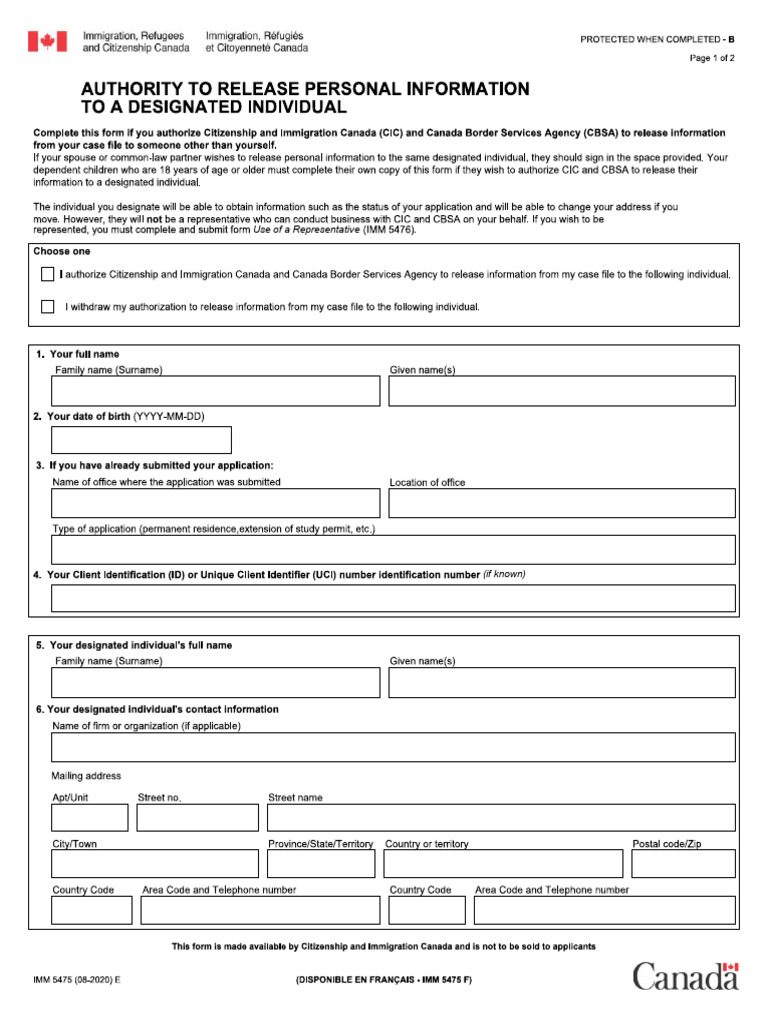 Understanding IMM 5475 Form Usage | PDF | Computers