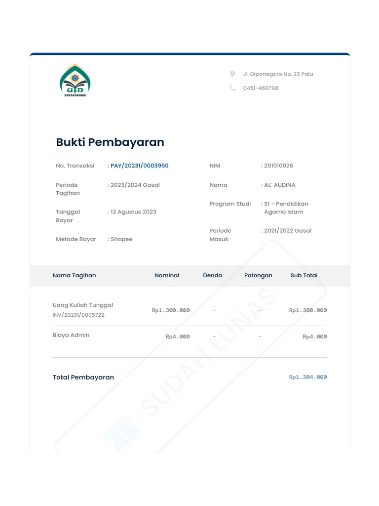 Invoice - Invoice Pembayaran | PDF