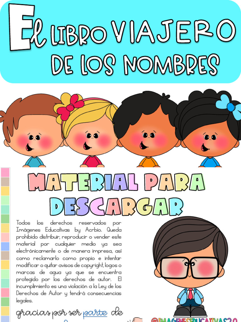 Libro Viajero de Los Nombres | Descargar gratis PDF | Derechos de autor