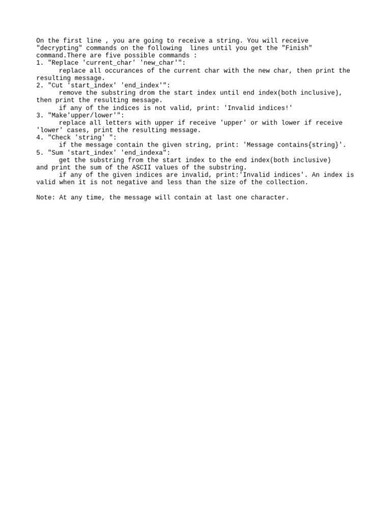 Decrypting Commands Guide | PDF | Teaching Methods & Materials | Technology & Engineering