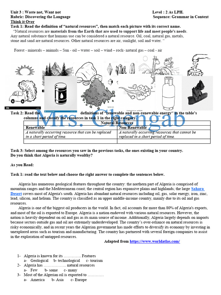 Waste Not Want Not Discovering The Language | PDF | Algeria | Rock ...
