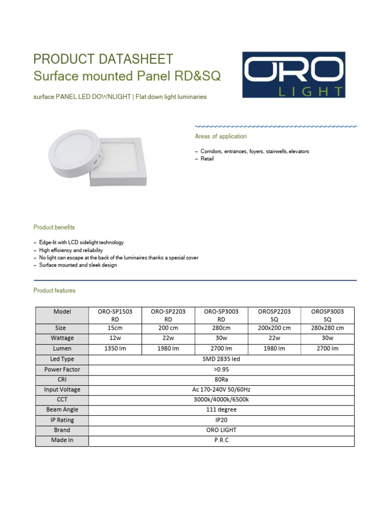Surface Panel | PDF | Mains Electricity | Power (Physics)