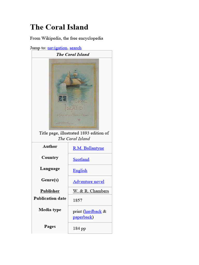 The Coral Island | PDF