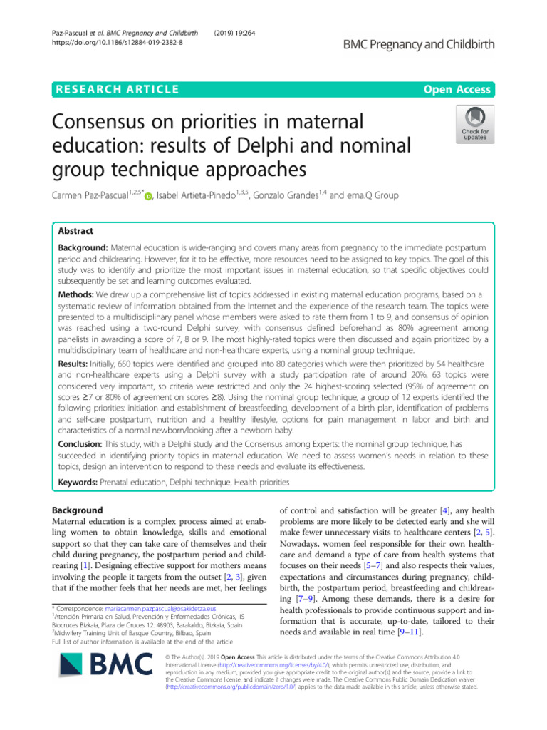 BMC Pregnancy & Childbirth | PDF | Midwife | Childbirth