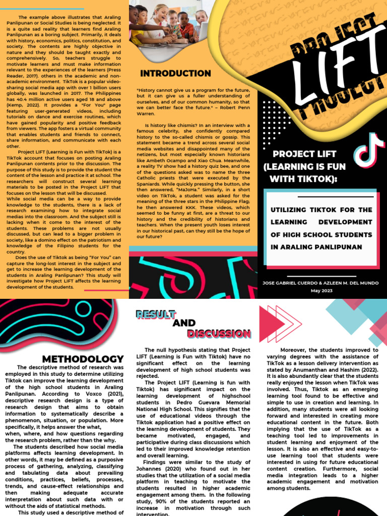 Brochure THESIS | PDF | Learning | Social Media