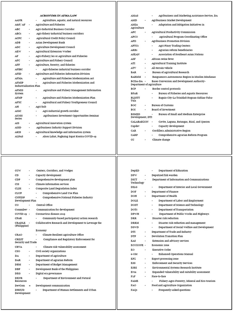 Acronym | PDF | Agriculture | Hazard Analysis And Critical Control Points