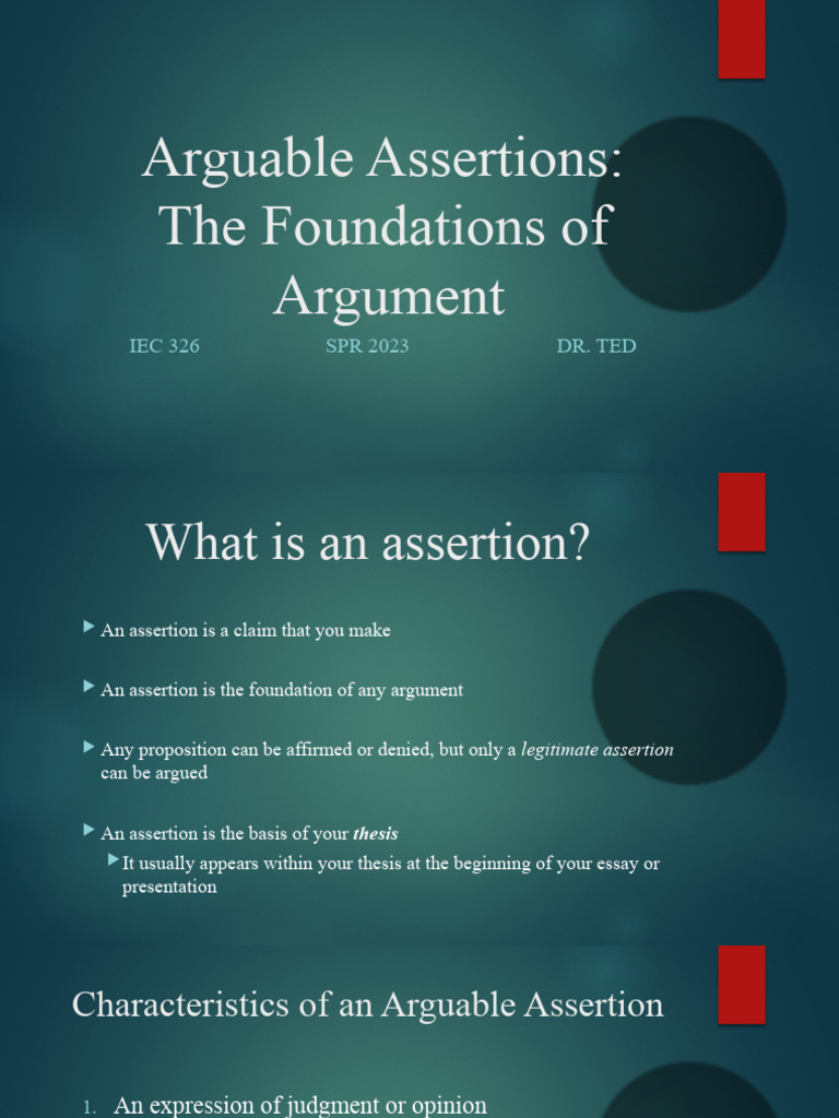 IEC 326 Characteristics of An Arguable Assertion | PDF
