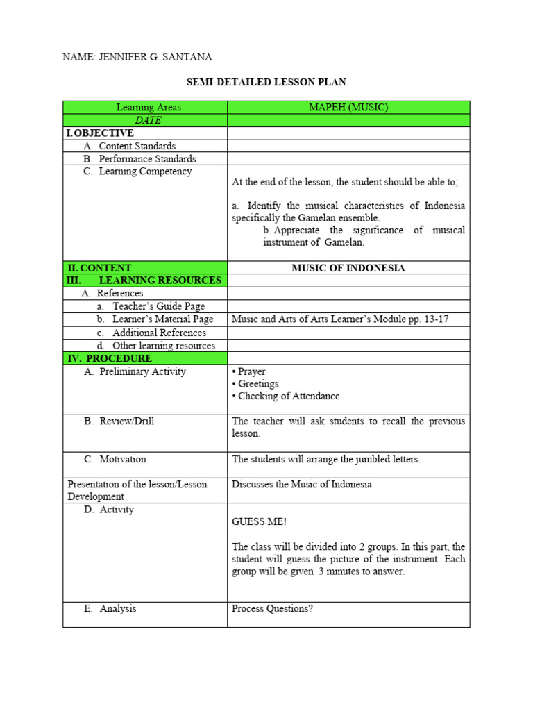 Lesson Plan For Final Demo | PDF | Cognitive Science | Behavior Modification