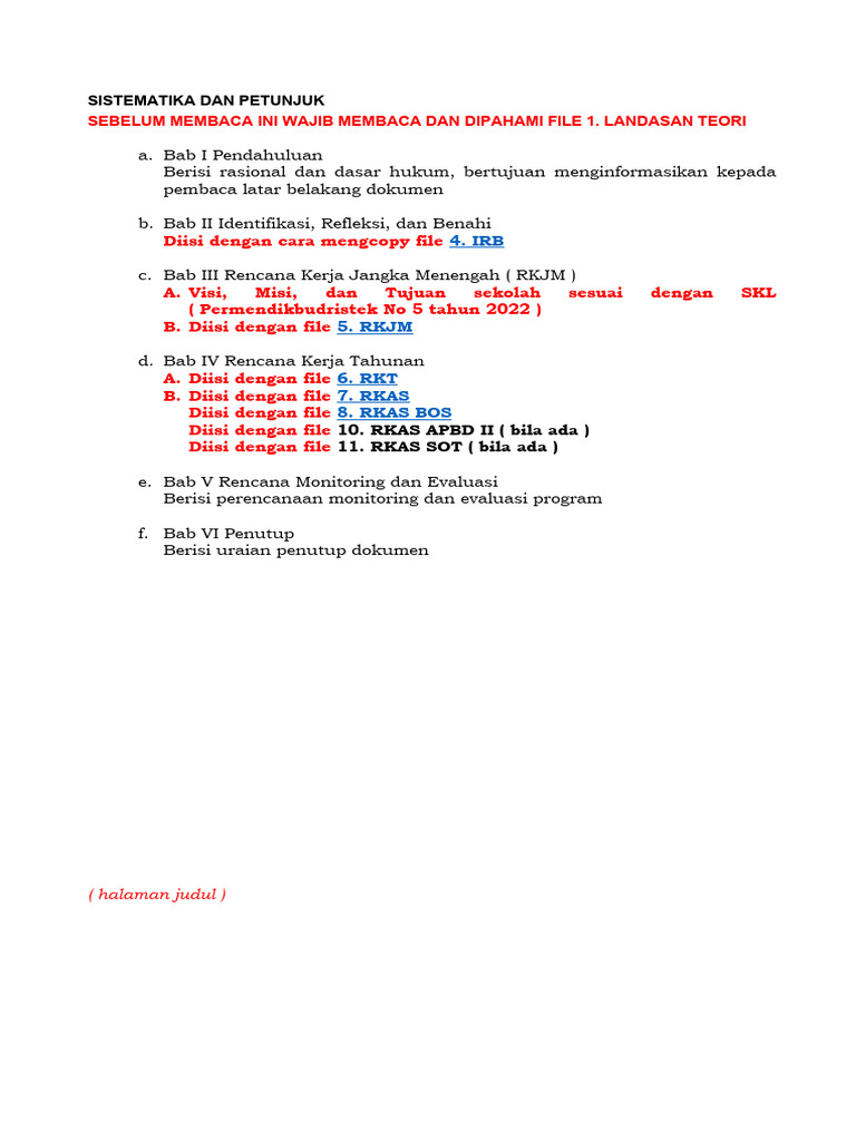 Model Dokumen PBD - Rakhmad | PDF