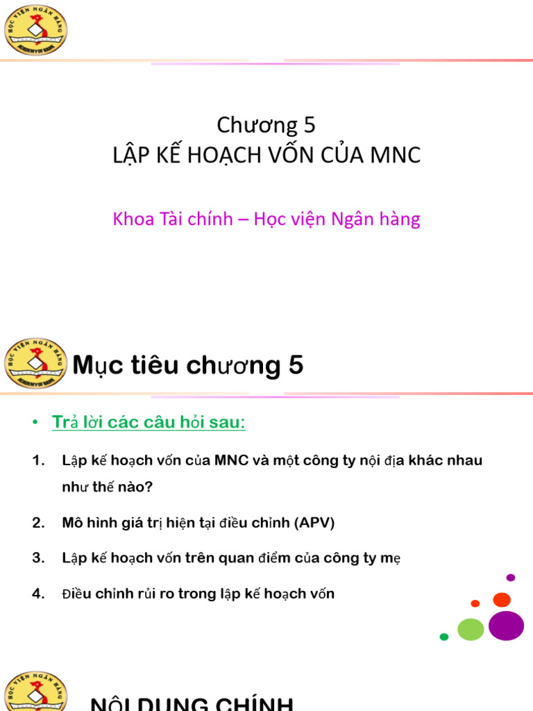 Chuong5 - Lap Ke Hoach Von Tren Quan Diem MNC | PDF