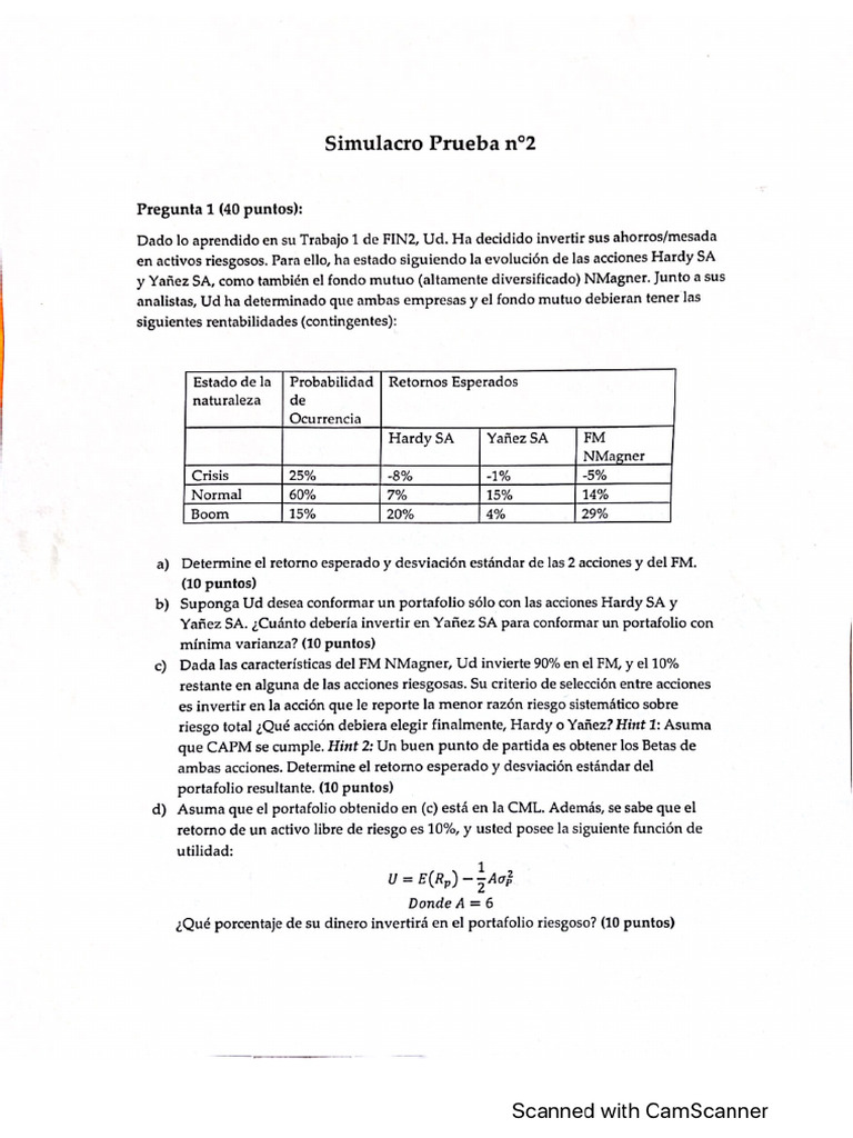 Simulacro Prueba No 2 | PDF