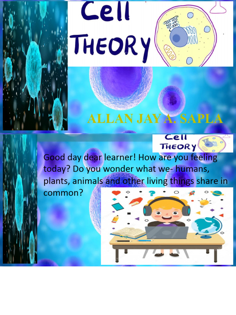 Cell Theory | PDF | Cell (Biology) | Endoplasmic Reticulum