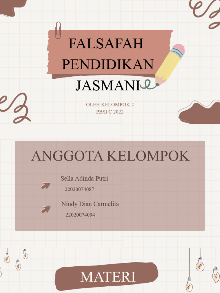 Falsafah Pendidikan Jasmani - Kel.2 | PDF
