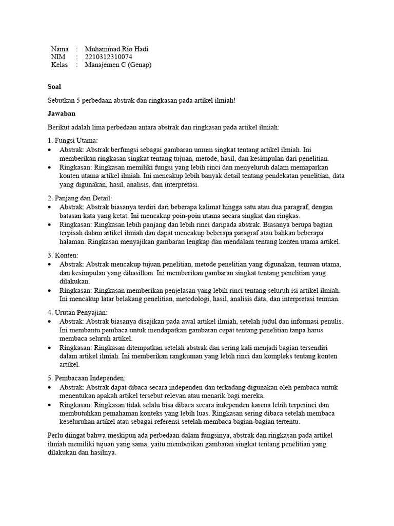 Mengidentifikasi Artikel Ilmiah | PDF | Karier & Perkembangan | Sains ...