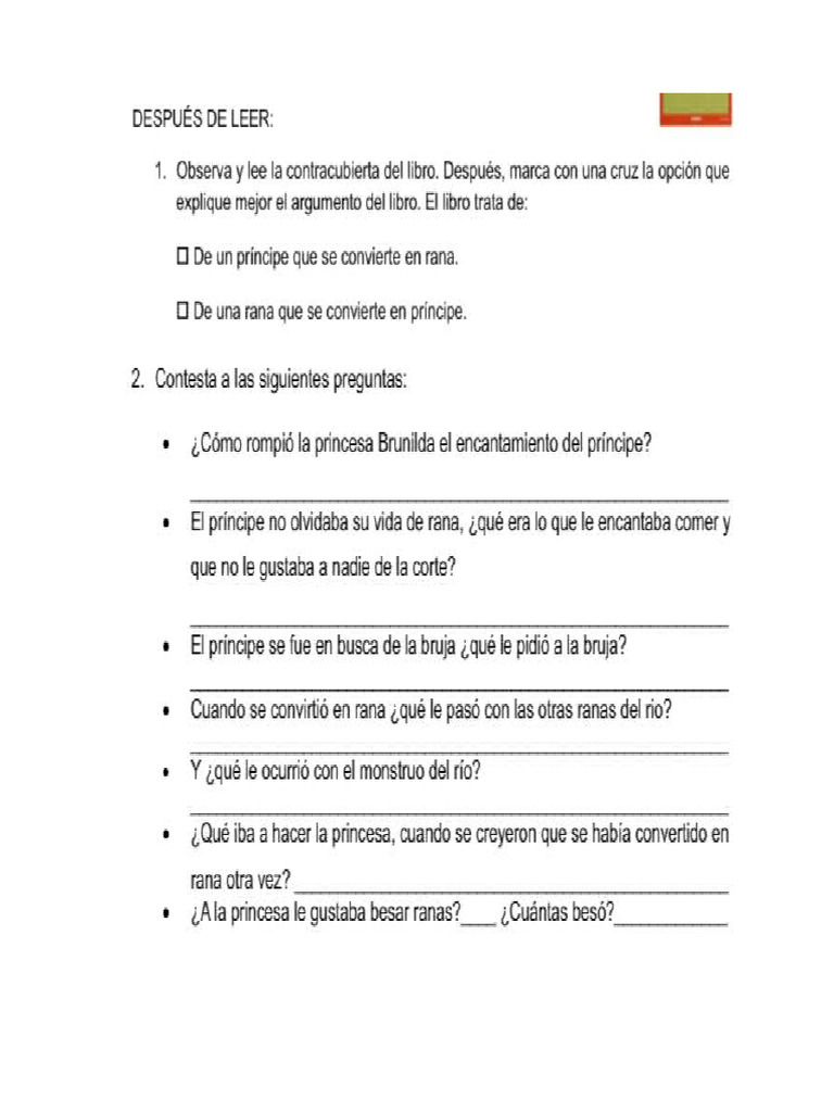 Rana Por Un Dia | PDF