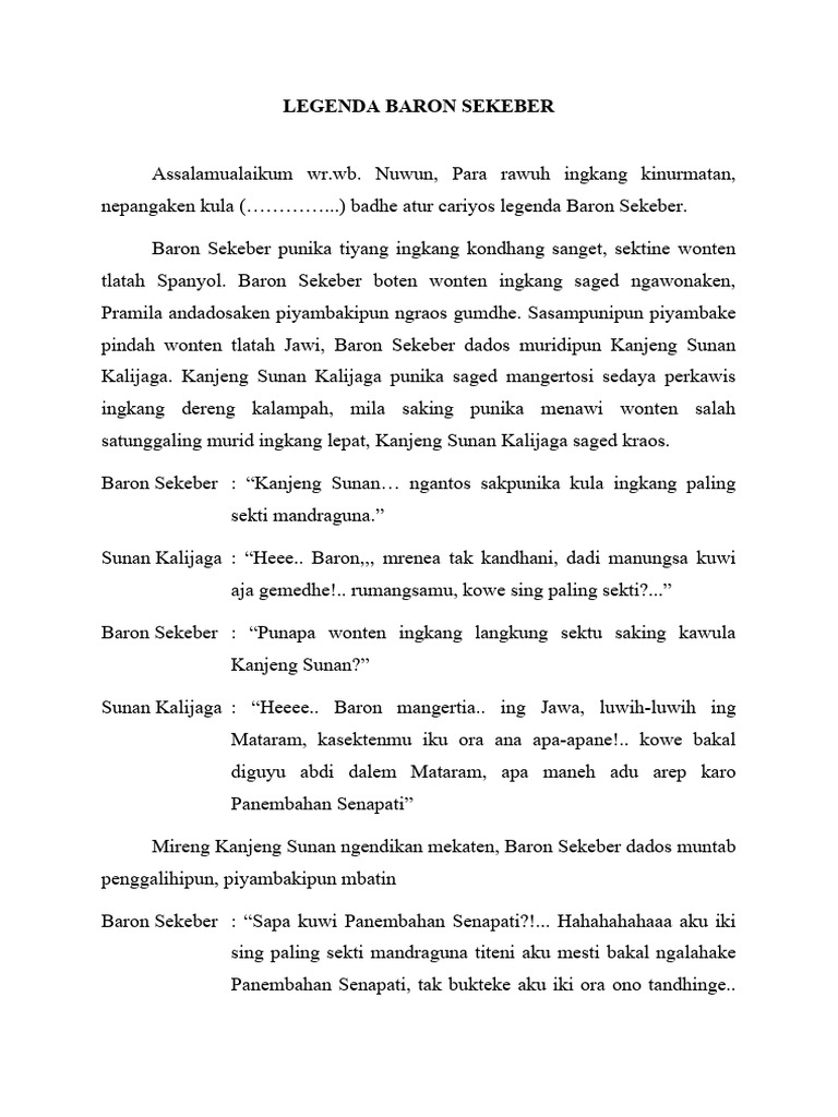 TEKS MENDONGENG Krama | PDF