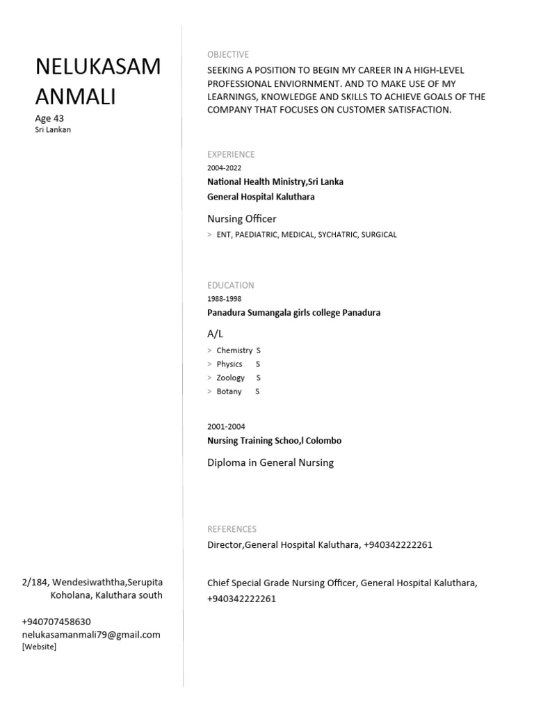 CV Neluka | PDF