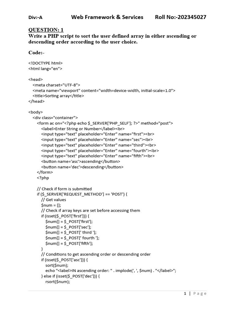 Rishit WFS | Download Free PDF | Php | Sql