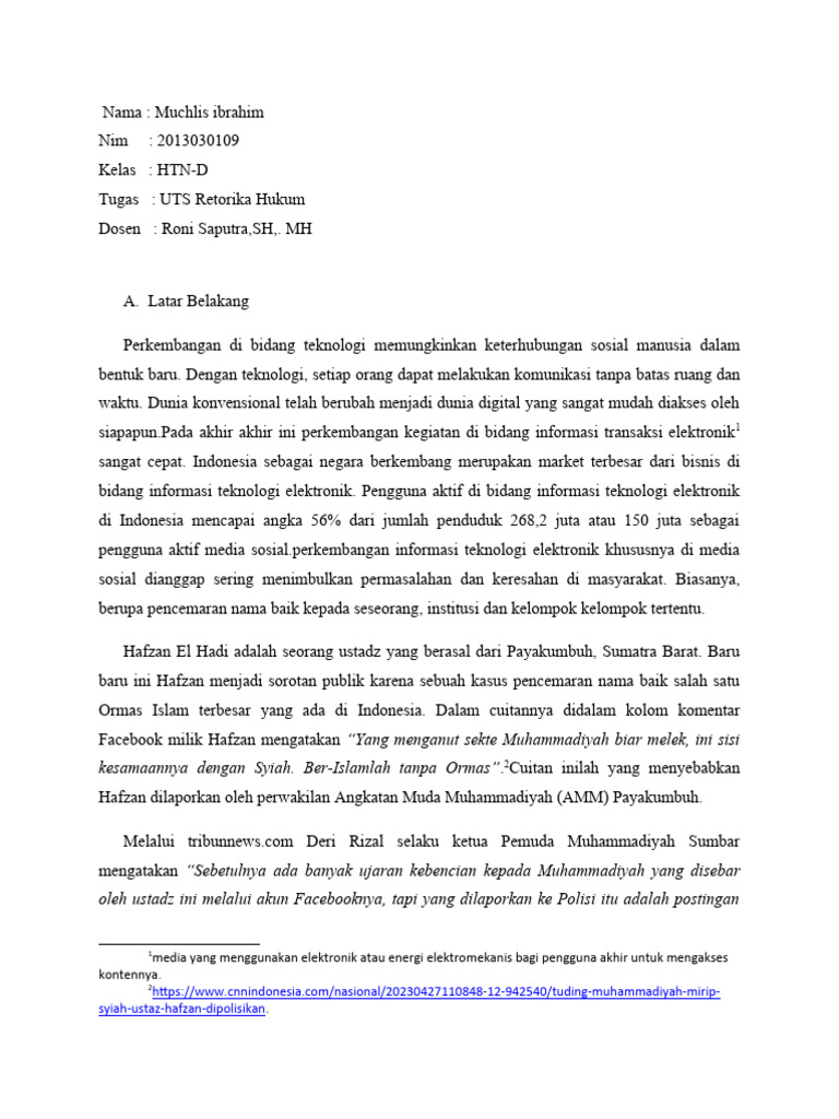 Muchlis Ibrahim 2013030109 | PDF