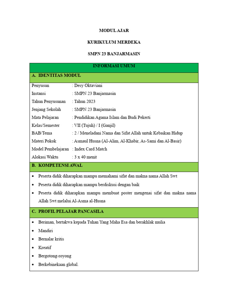 RPP Praktek Ke-5 | PDF