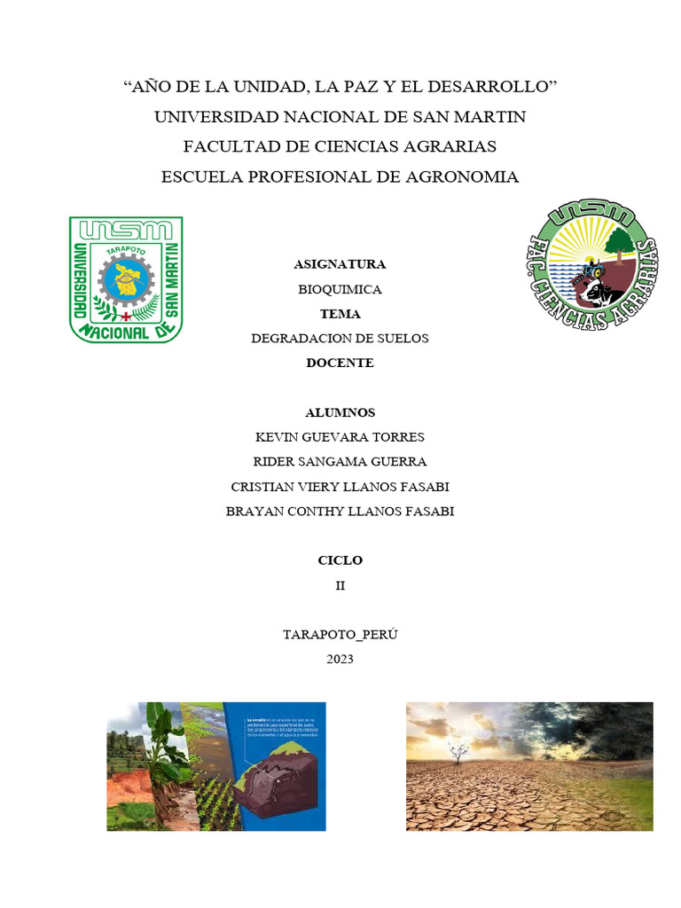 Degradacion de Suelos | PDF | Suelo | Degradación ambiental