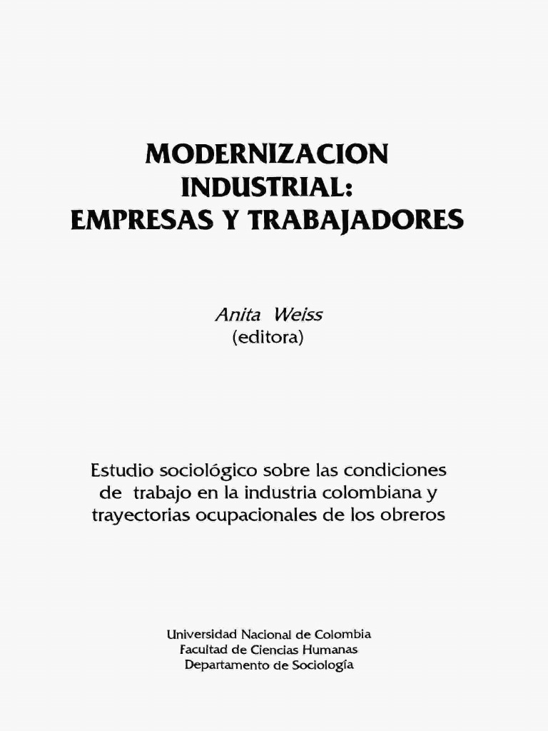 Condiciones Laborales en la Industria Colombiana | PDF | Caso de ...