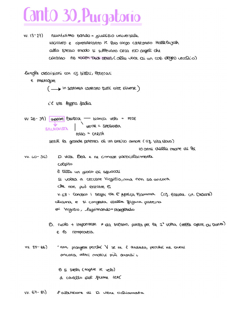 Canto 30 Del Purgatorio | PDF