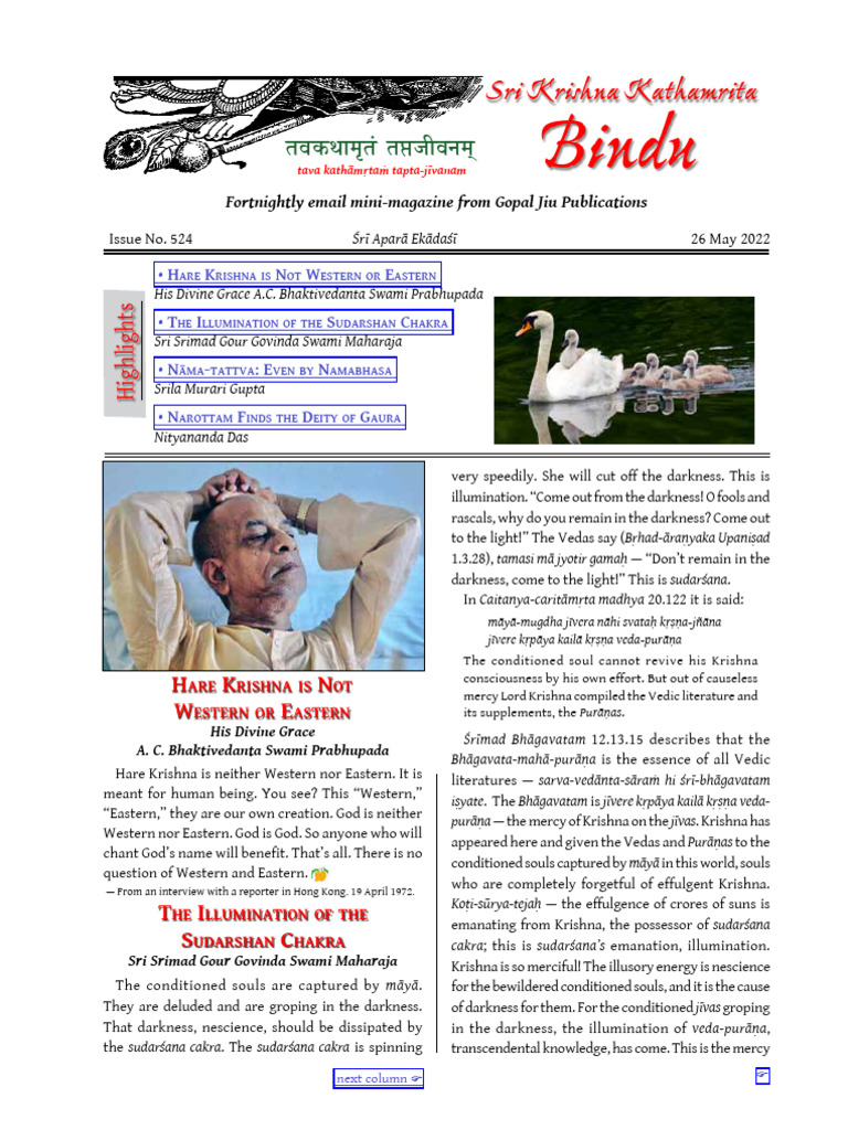 Sri Krishna Kathamrita Highlights | PDF | Bhagavata Purana | Vaishnavism
