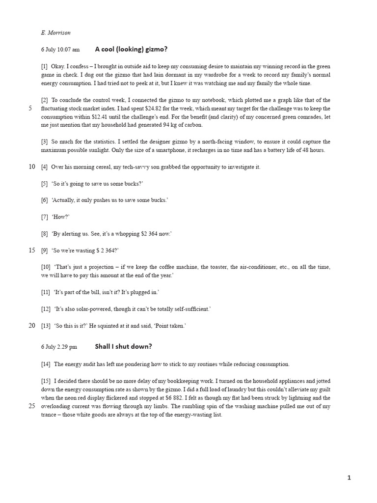 A Cool (Looking) Gizmo?: AIO (Vol.2) - Paper 1 - Supp MT (Reading - Part B1) | PDF