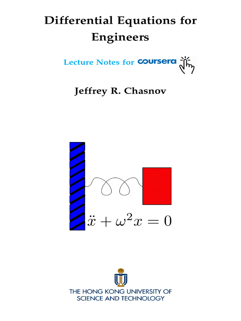 Differential Equations For Engineers Download Free Pdf Ordinary Differential Equation
