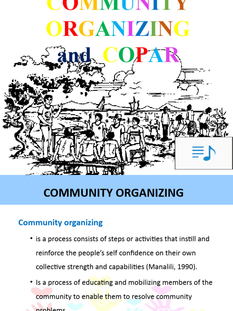 Community Organizing & COPAR Guide | PDF | Empowerment | Community ...