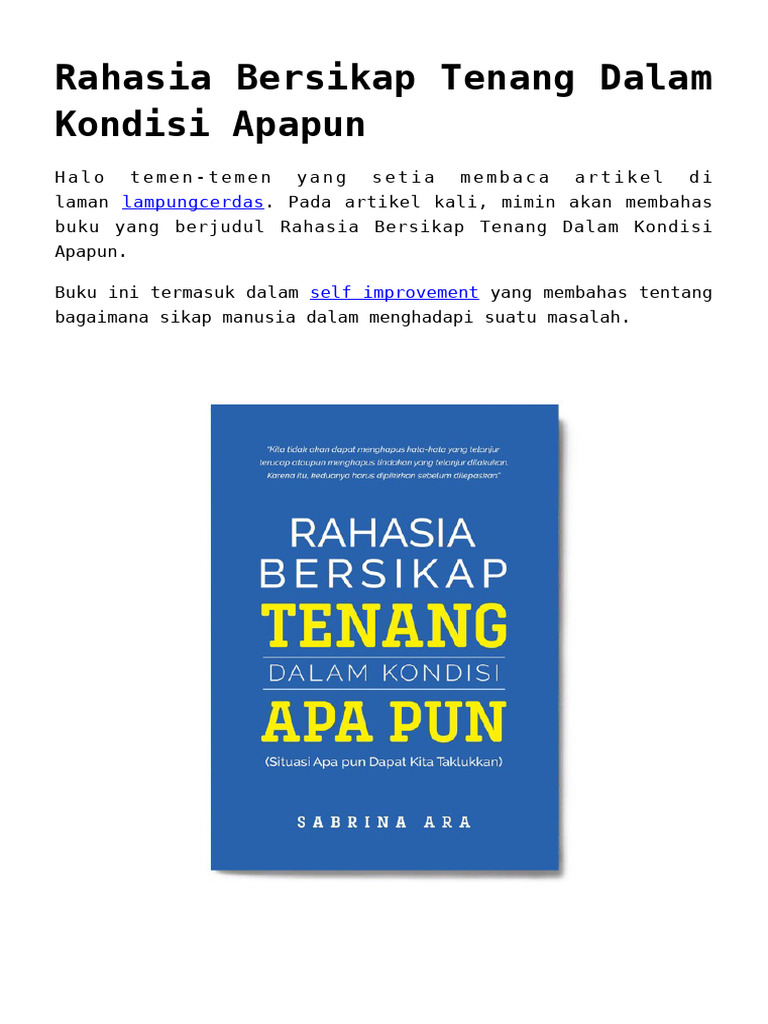MPDF | PDF | Karier & Perkembangan