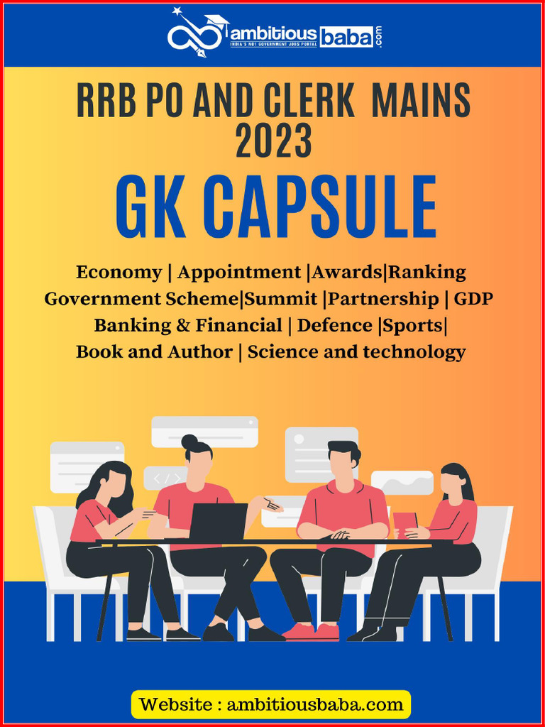 IBPS RRB PO and Clerk GK Capsule 2023 Ambitous - Baba | PDF