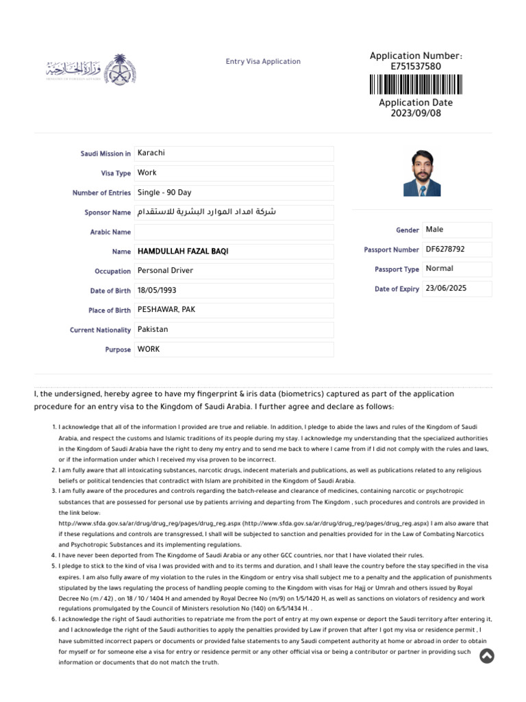 Hamd | PDF | Travel Visa | Saudi Arabia