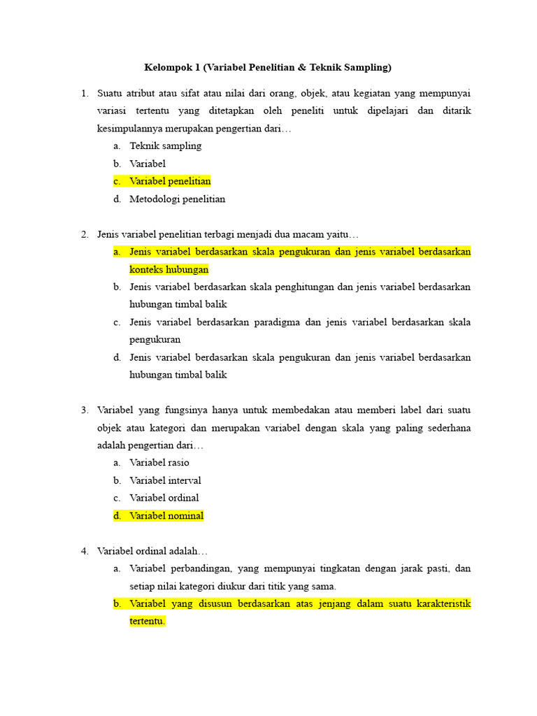 Soal Metopen | PDF