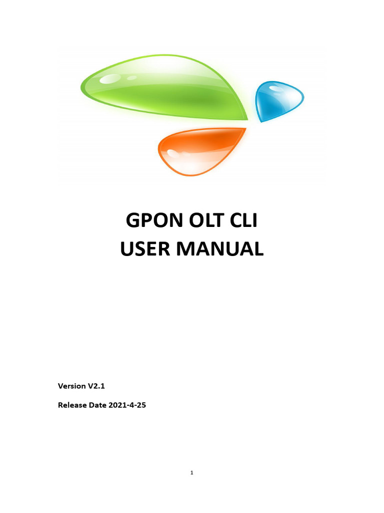 GPON OLT CLI User Manual - V2.2 | PDF | Ip Address | Command Line Interface