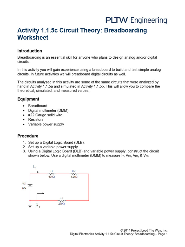 Unit 1 1 5 Ac CircuitTheoryBreadboard | PDF | Electronic Circuits | Electronic Engineering