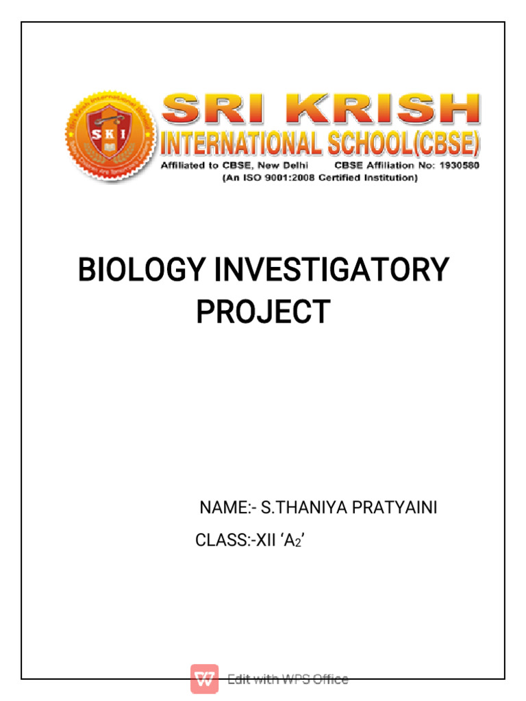 Biology Investigatory Project | PDF | Memory | Neuroscience
