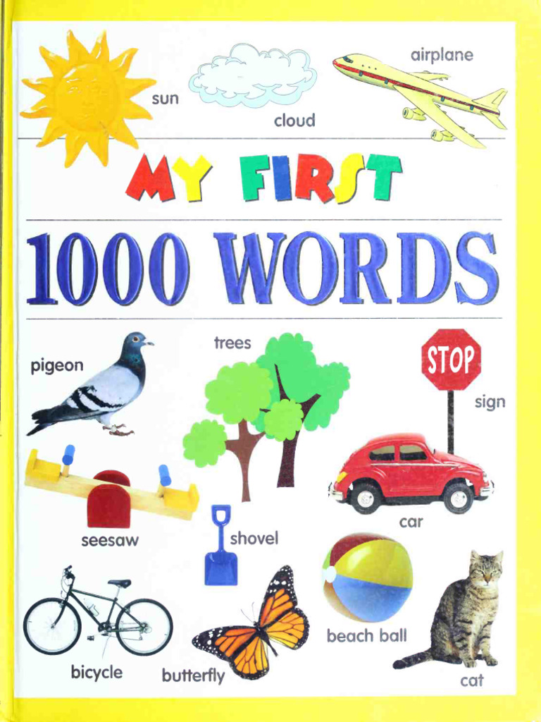 My First 1,000 Words Book | PDF | Vocabulary