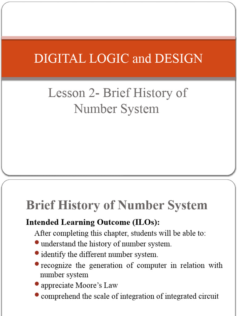 UNIT2 Brief History of Number System | PDF | Integrated Circuit | Decimal