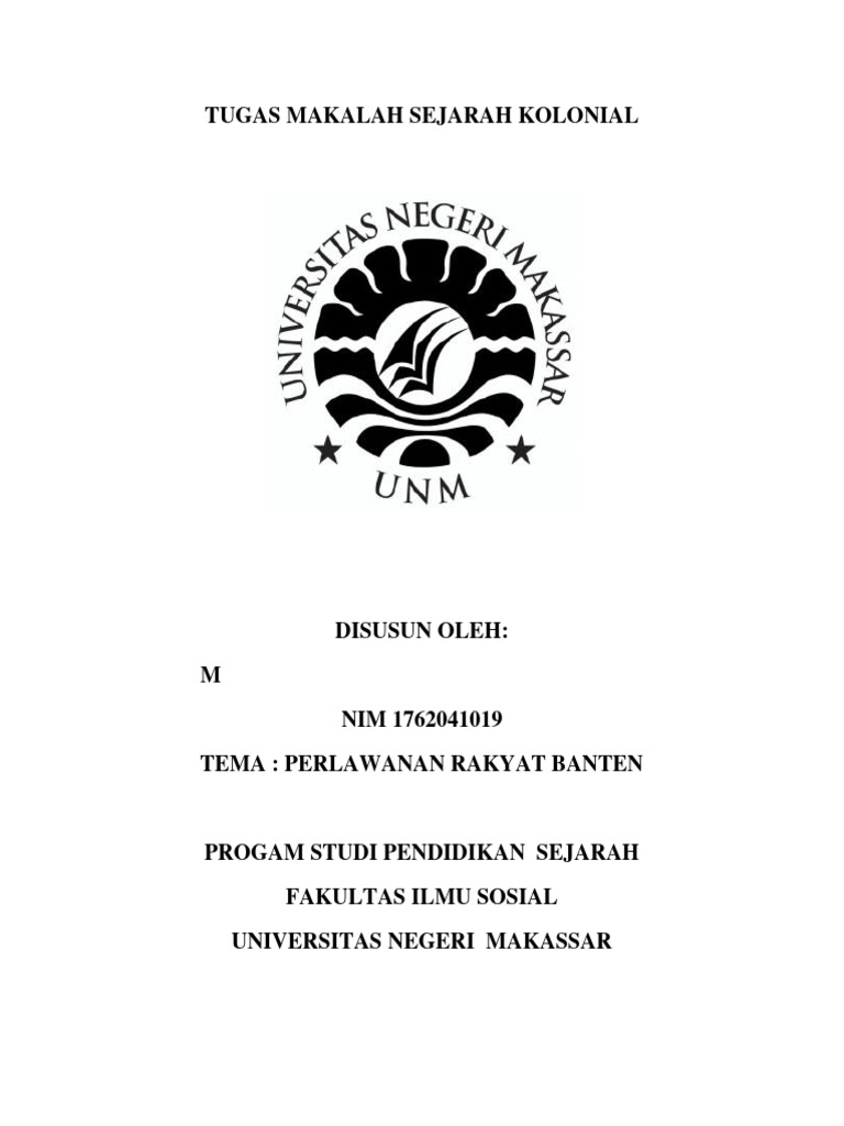 Sejarah Perlawanan Rakyat Banten | PDF | Perjalanan | Sejarah