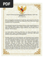 Teks UUD 1945 PDF Untuk Upacara | PDF