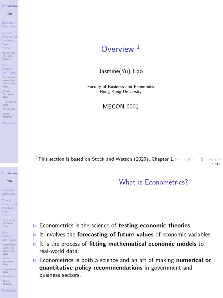 0 Introduction | PDF | Experiment | Econometrics